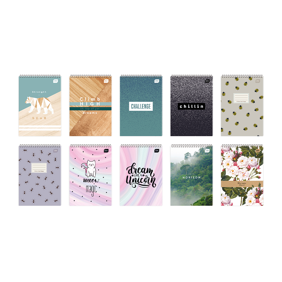 Spiral Notebook A6 100 # (Horizontal Spiral) 10τεμ/display - B2b Best ...