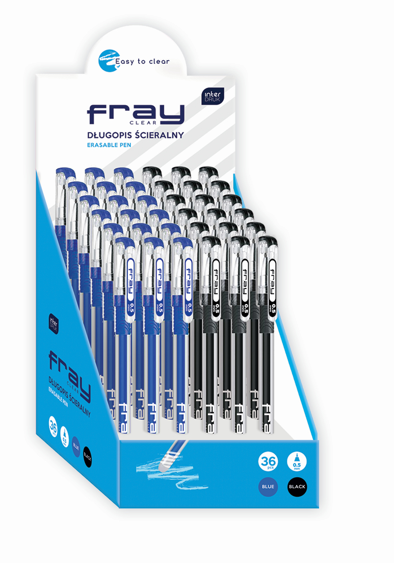 Στυλό Ballpoint Fray Erasable 0,5 Fray Clear Mix - B2b Best For - Life ...